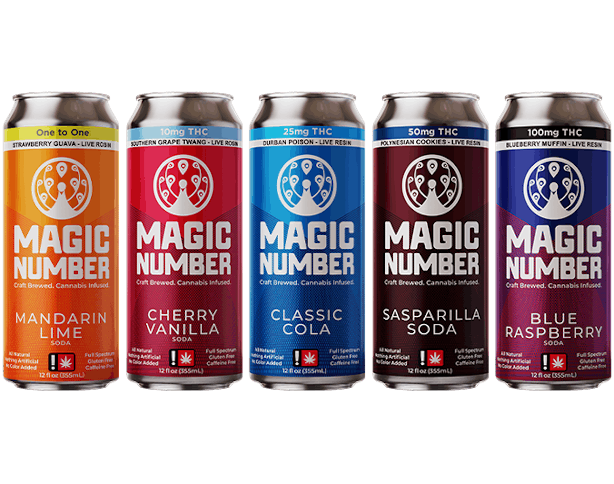 Magic Number 100mg SASPARILLA Soda 12g Edibles | Magic Number