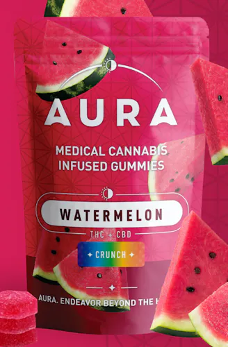 Watermelon Crunch + CBD | 10mg Gummies | 11pk. • Ethos Cannabis