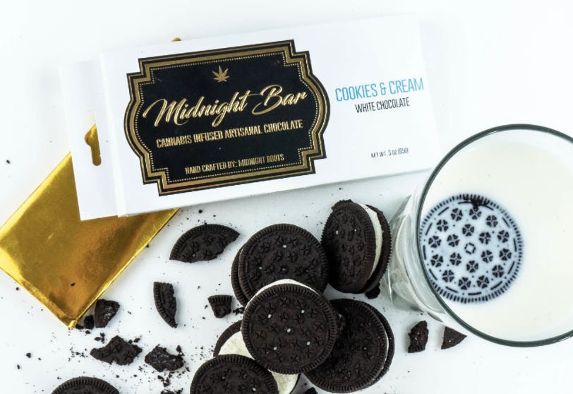 Midnight Roots | Chocolate Bar - 200mg - Cookies & Cream