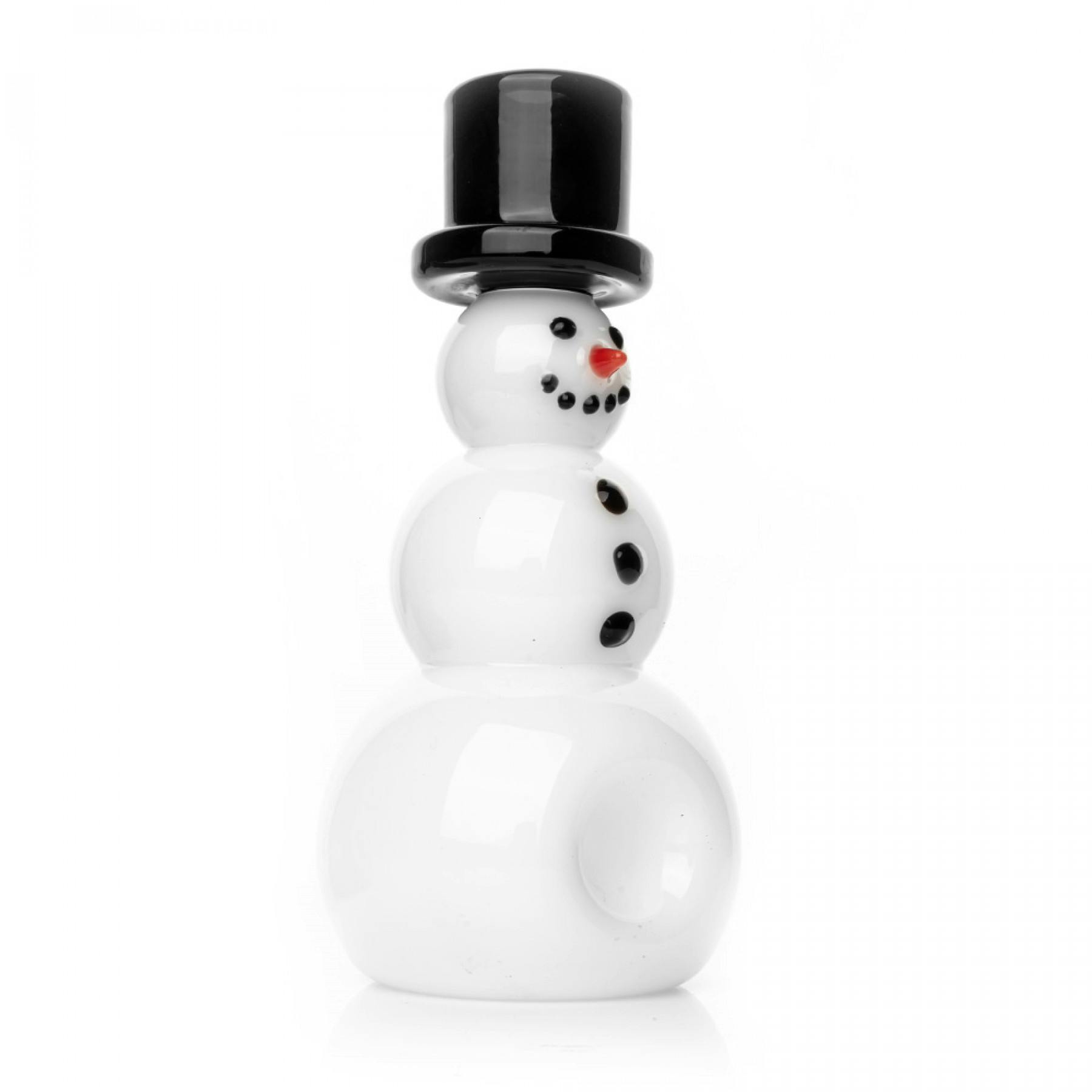Red Eye Glass - Hand Pipe - 5.5" - Snowman | Sessions Cannabis