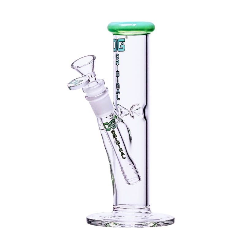 OG Original - Color Rim Straight Tube Bong - 8" - Jade Green | Sessions ...