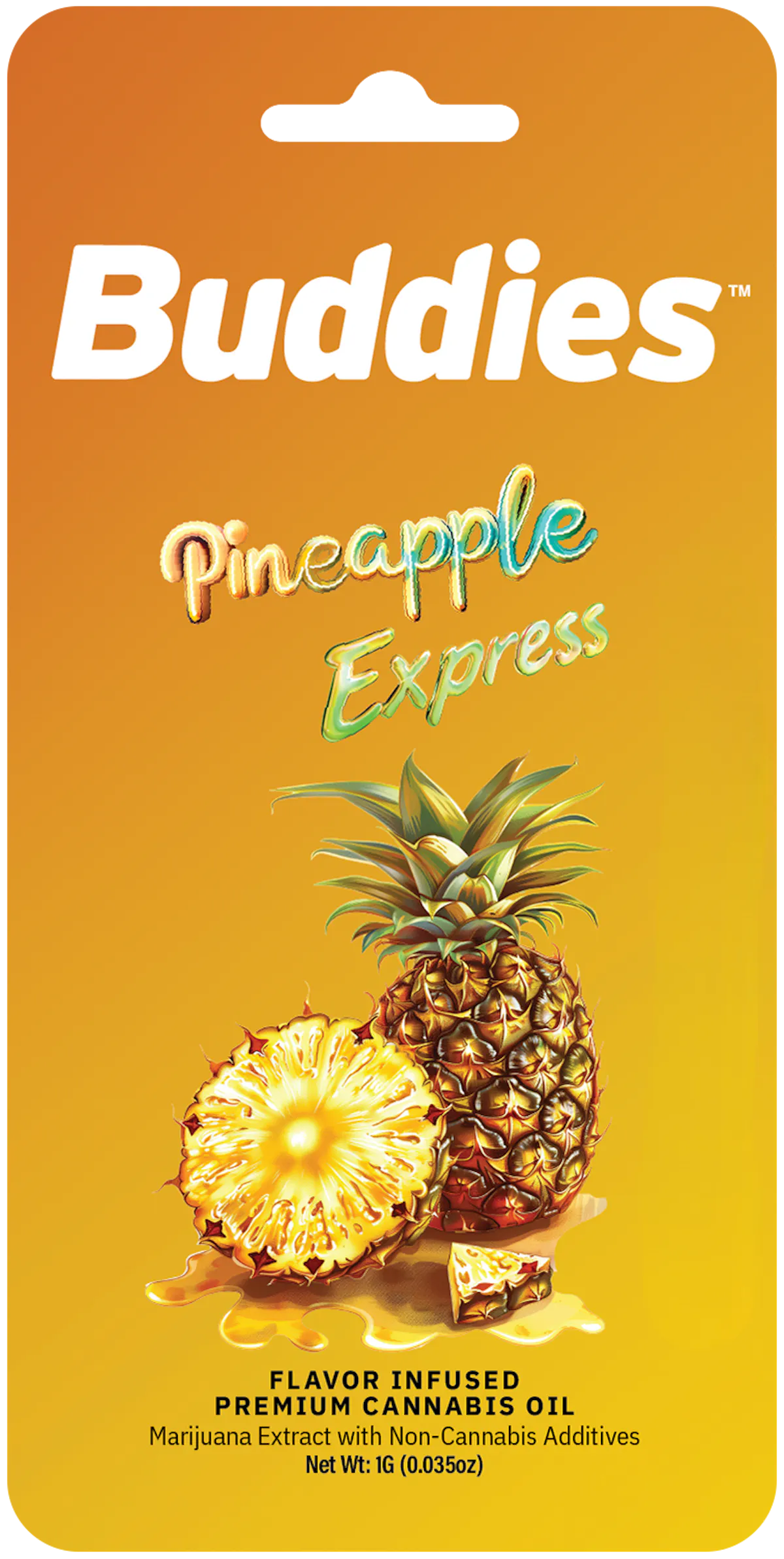 Buddies 2g PINEAPPLE EXPRESS Distillate All-In-One Rechargeable Vape ...