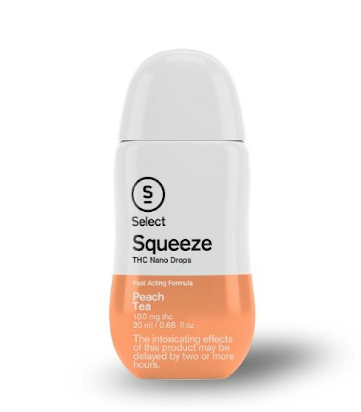 Select Squeeze Peach Tea Nano 100mg .1g Edibles | Select Nano Squeeze