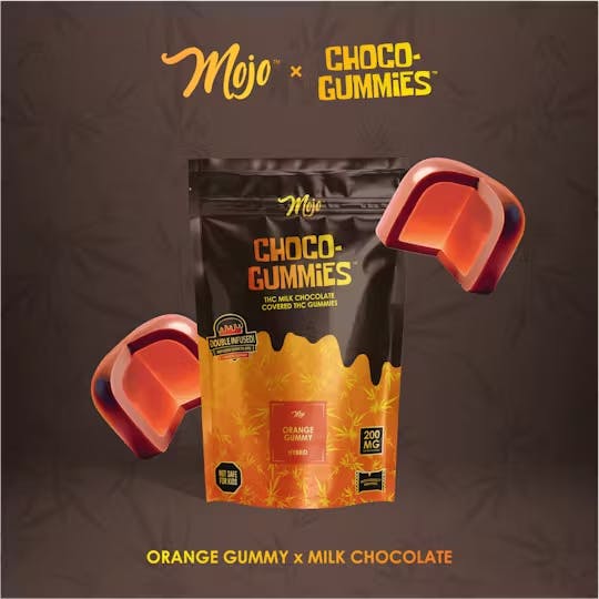 MOJO | Edible | Choco-Gummies | Milk Chocolate Orange | 200mg