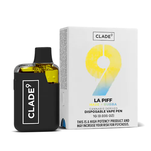 Shop Clade9 | Disposable Vape | LA Piff | 1g In New Jersey | HASHERY
