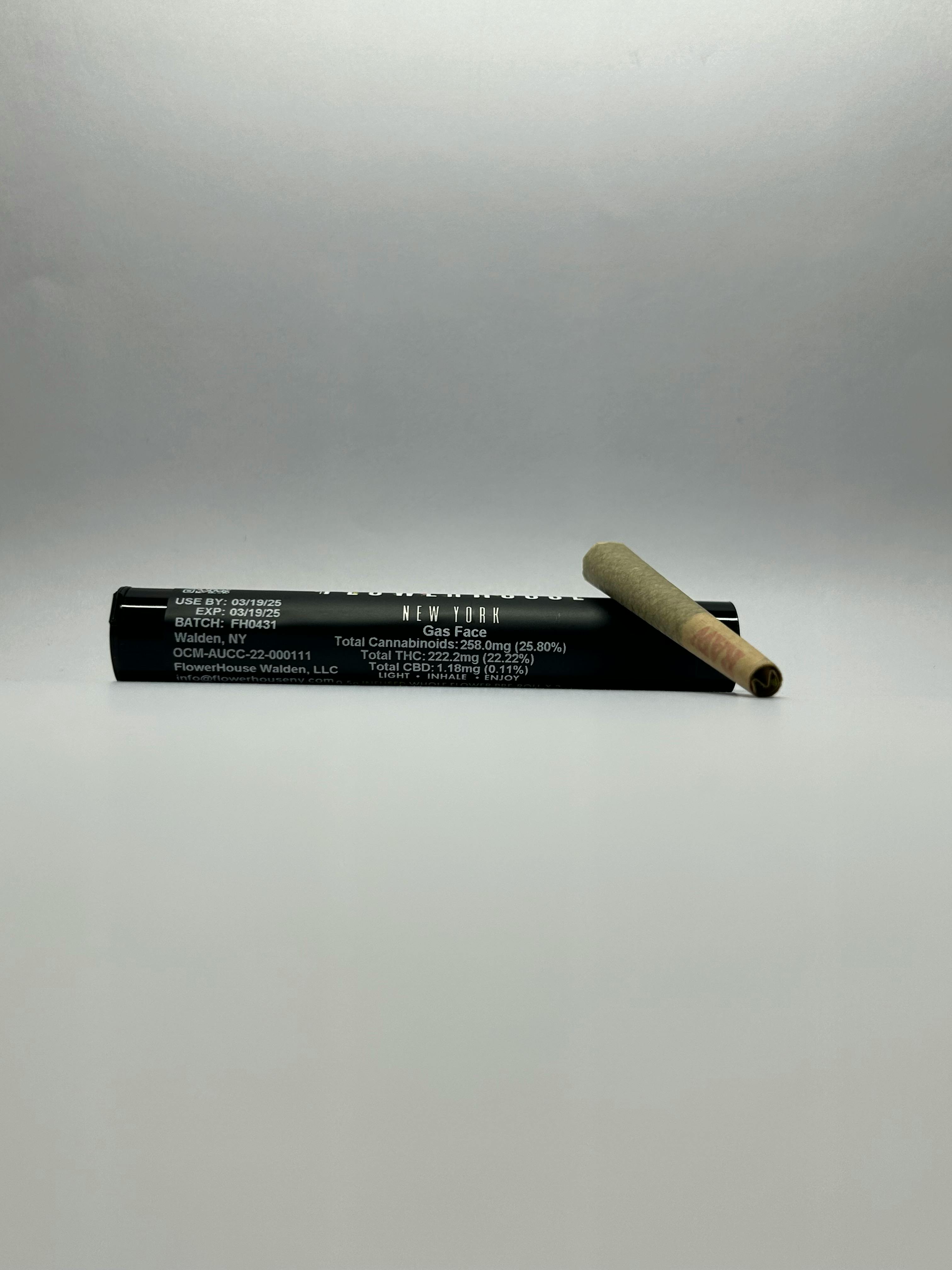 Gas Face Infused 2pk Pre Rolls – FlowerHouse .5g Pre-rolls | FlowerHouse