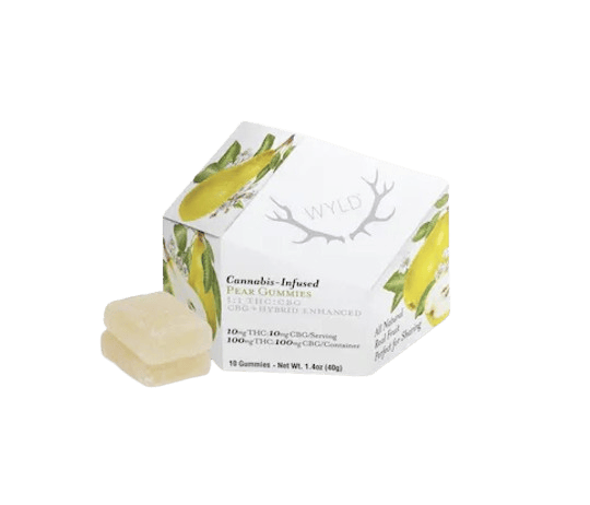 Gummies 100mg 10 Pack - 1:1 THC:CBG Pear - Bud's Goods