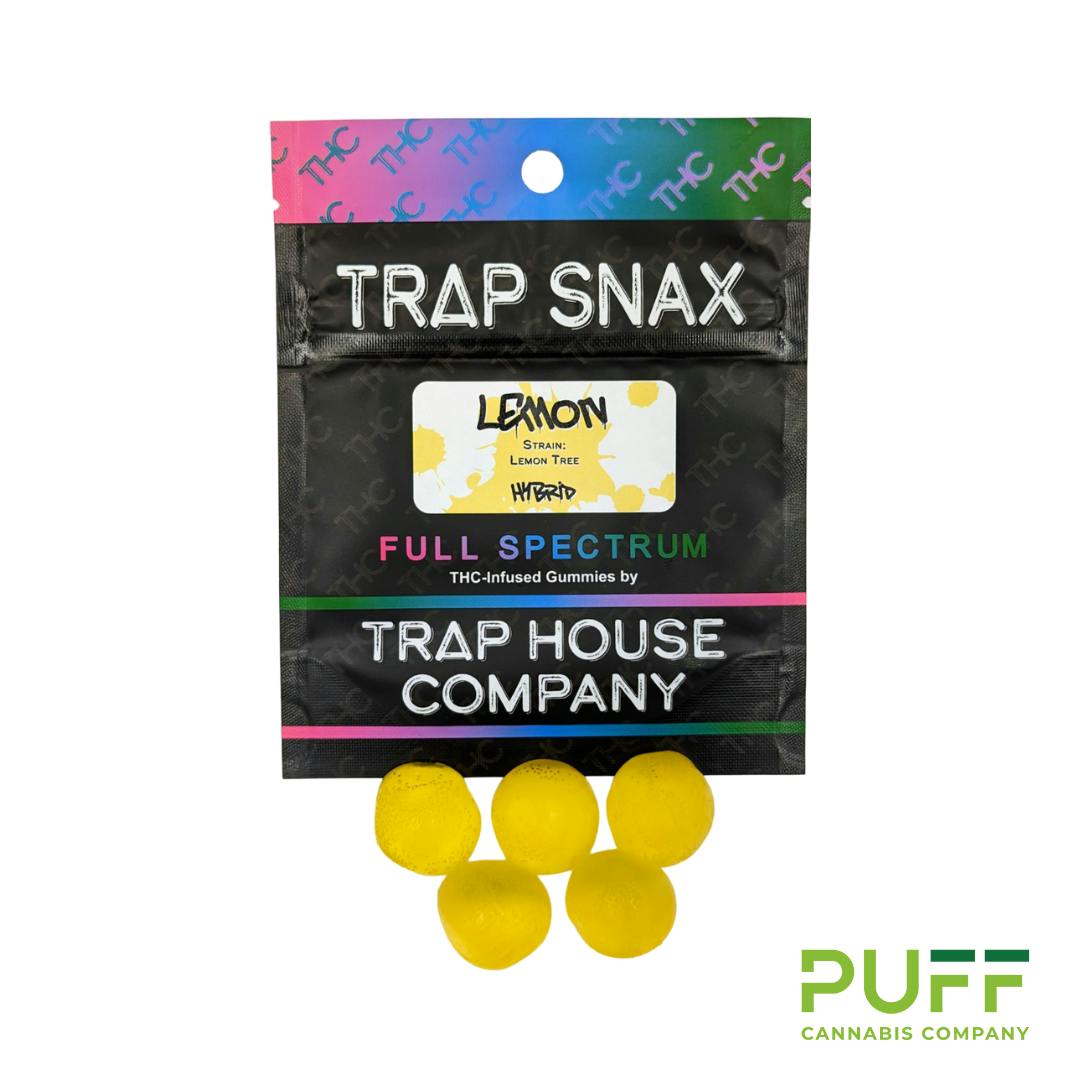 Trap House Trap Snax | 200mg Full Spectrum Gummies | Lemon Tree - Puff ...