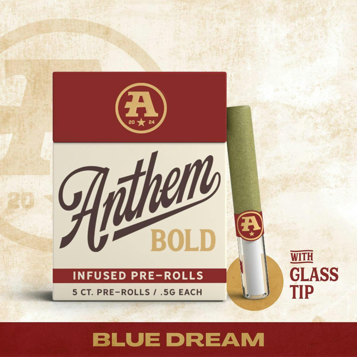 Blue Dream | 0.5g 5pk Infused Prerolls | 2.5g Pre-rolls | Anthem | Lake George, NY