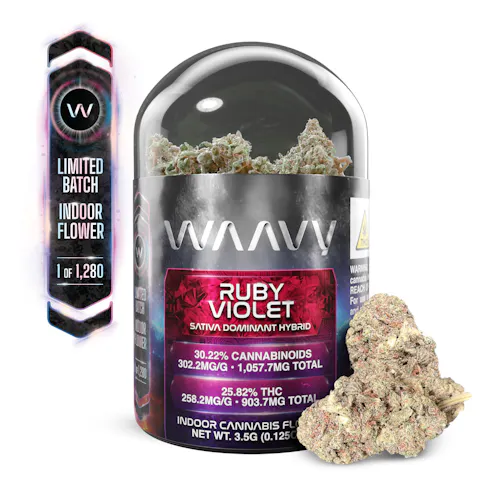 Waavy | Ruby Violet | Flower | 3.5g - QUBE NYC