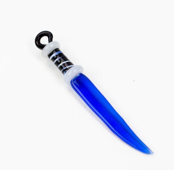HoneyBee Herb - Glass Sword Dab Tool - Blue