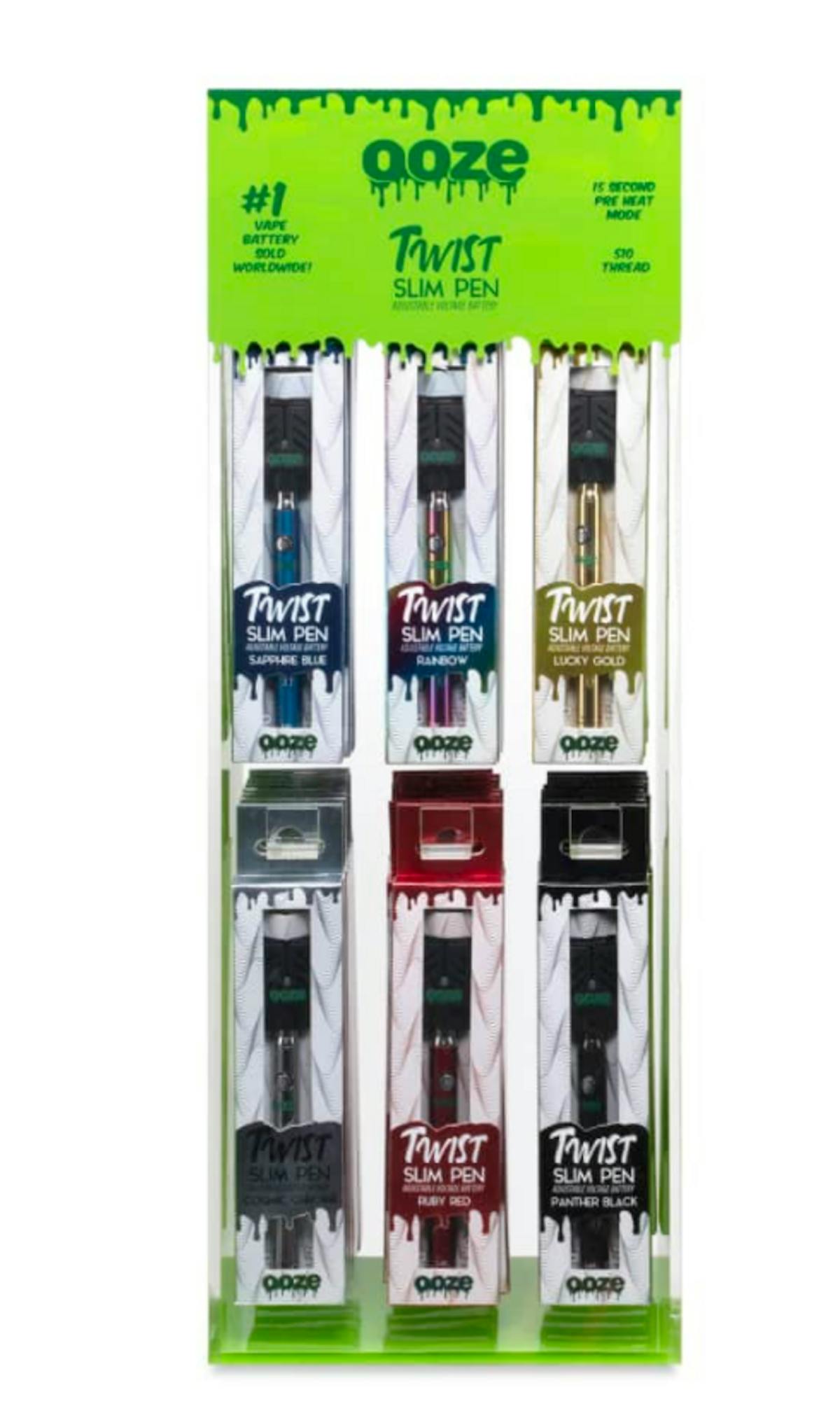 Slim Twist Pen | Adjustable Voltage Battery Accessories | Ooze | Lake ...