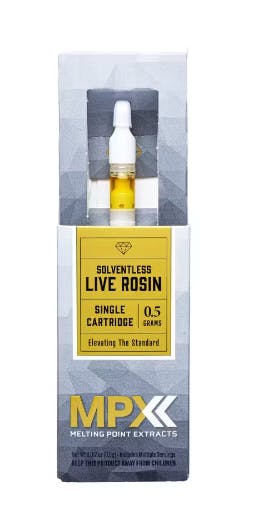 MPX Atomic Clementine Live Rosin Vape Cartridge • Ethos Cannabis