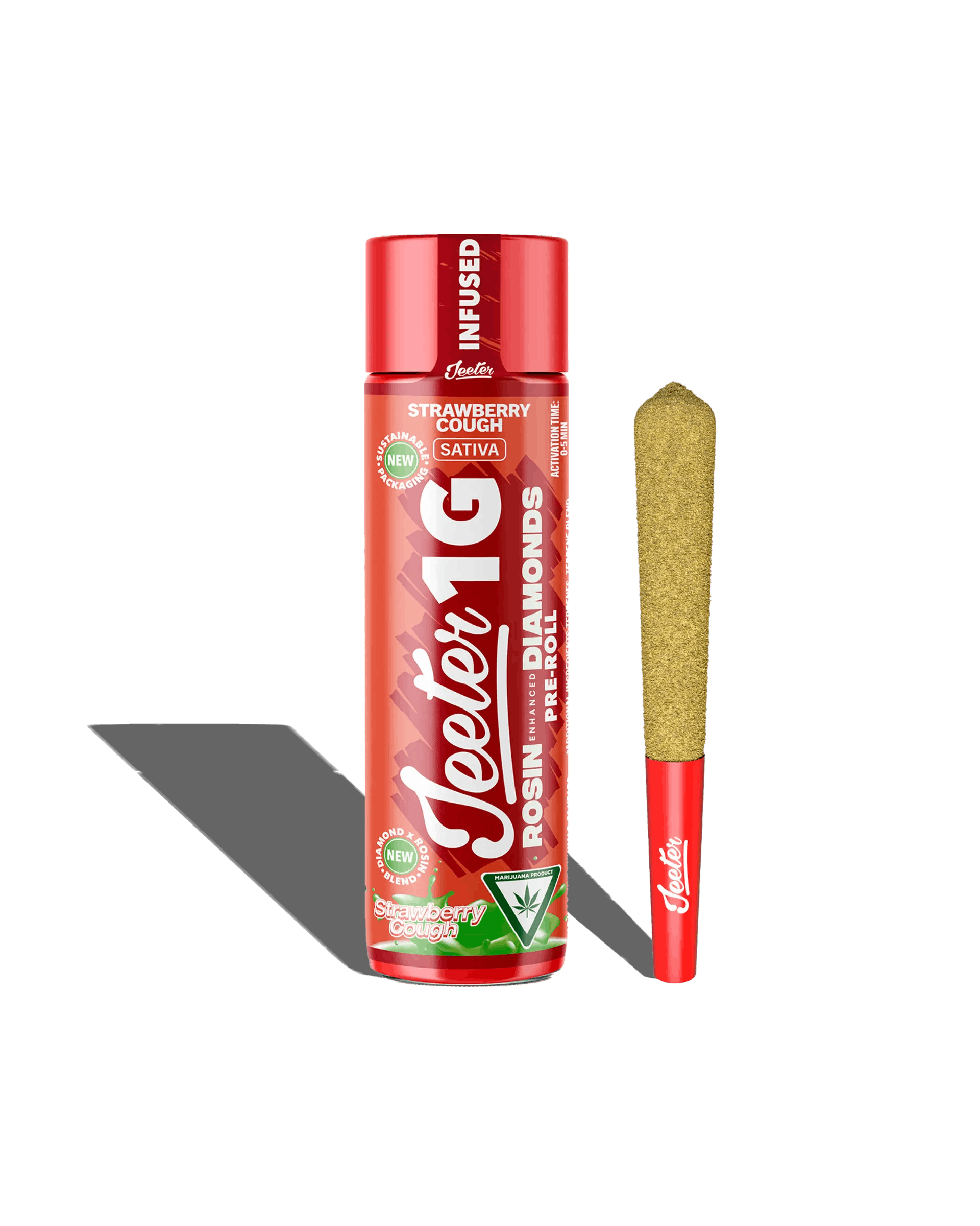 Jeeter | Strawberry Cough Infused Pre-Roll | 1g | Pre Rolls | 31 Cannabis