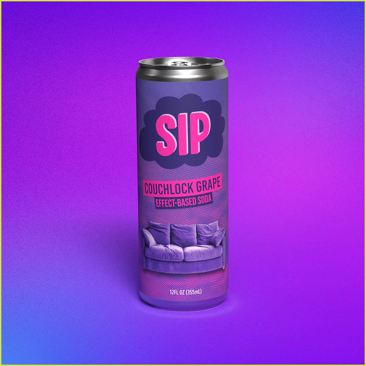 SIP | Couch Lock Grape | Beverage | 5mg 0.005g Edibles | SIP