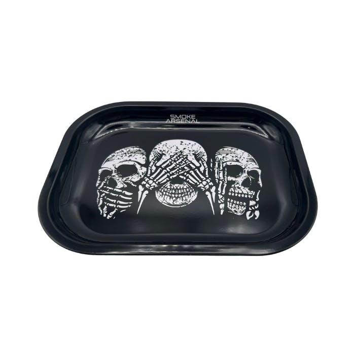 Arsenal - Metal Rolling Tray - Small - See No Evil | Sessions Cannabis