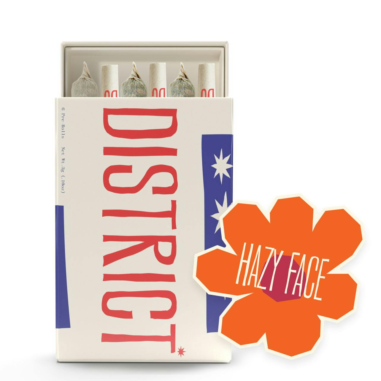 Shop District Cannabis Hazy Face Pre-rolls 0.5g 6pk | 3g in Hagerstown ...