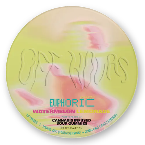 Off Hours | Euphoric Watermelon Lemonade Gummies | 100 MG – Greenery Spot Cannabis Dispensary