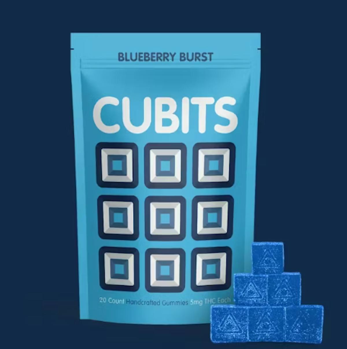 Cubits Blueberry Burst Gummies 20pk .1g Edibles | cubits