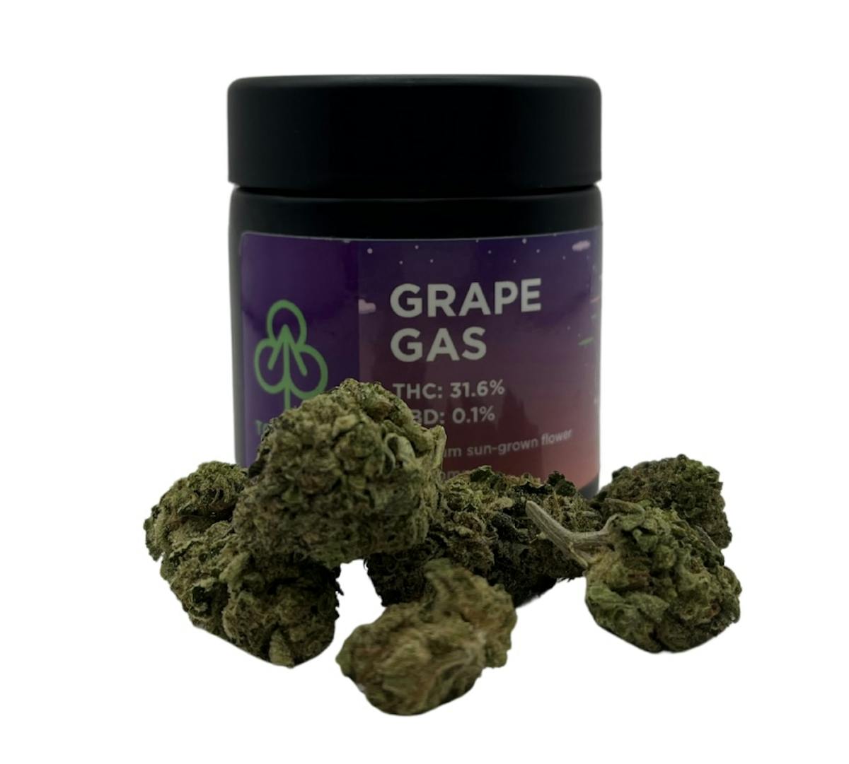 TopCrop | Grape Gas | 3.5g Jar - Leafology Cannabis Company - TopCrop ...