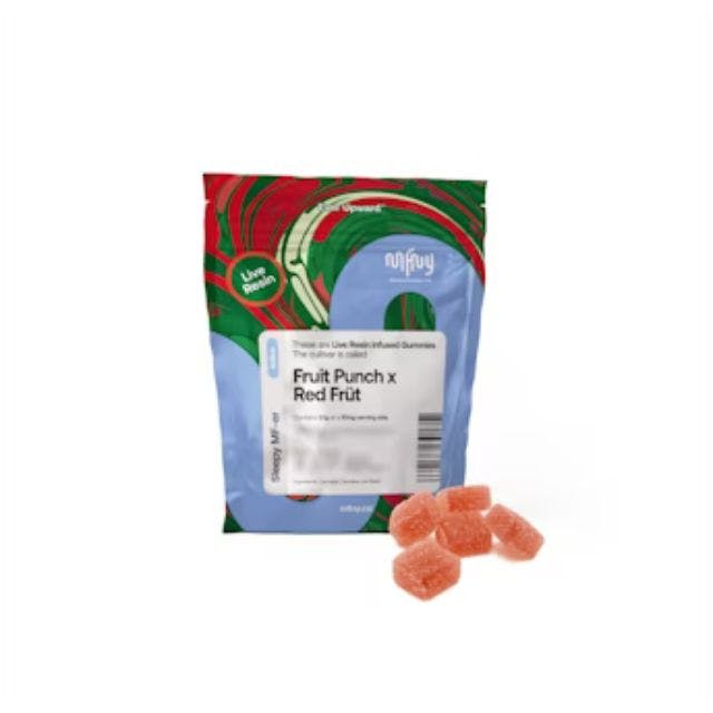MFNY Mfny Fruit Punch X Red Fruit Live Resin Gummies 100mg - Doobie