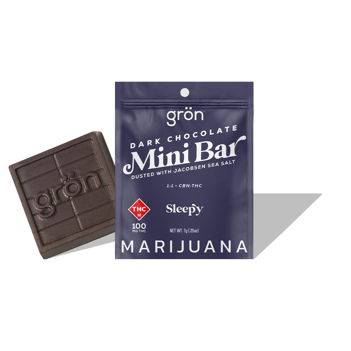 1:1 Dark Chocolate Mini Bar – CBN/THC – Sleepy Indica 100mg Edibles ...