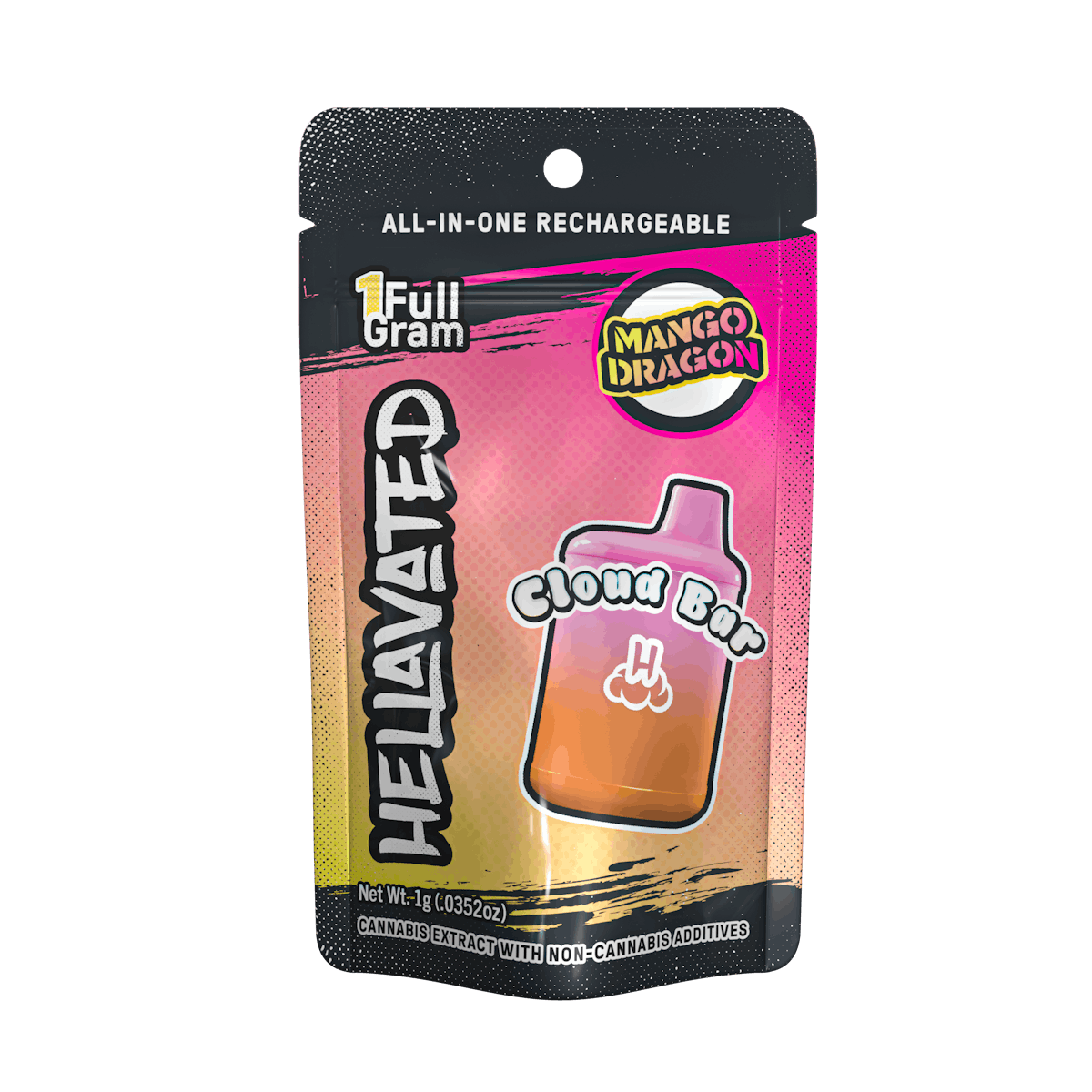 Mango Dragon Cloud Bar Rechargeable Disposable | 1g 1g Vaporizers ...