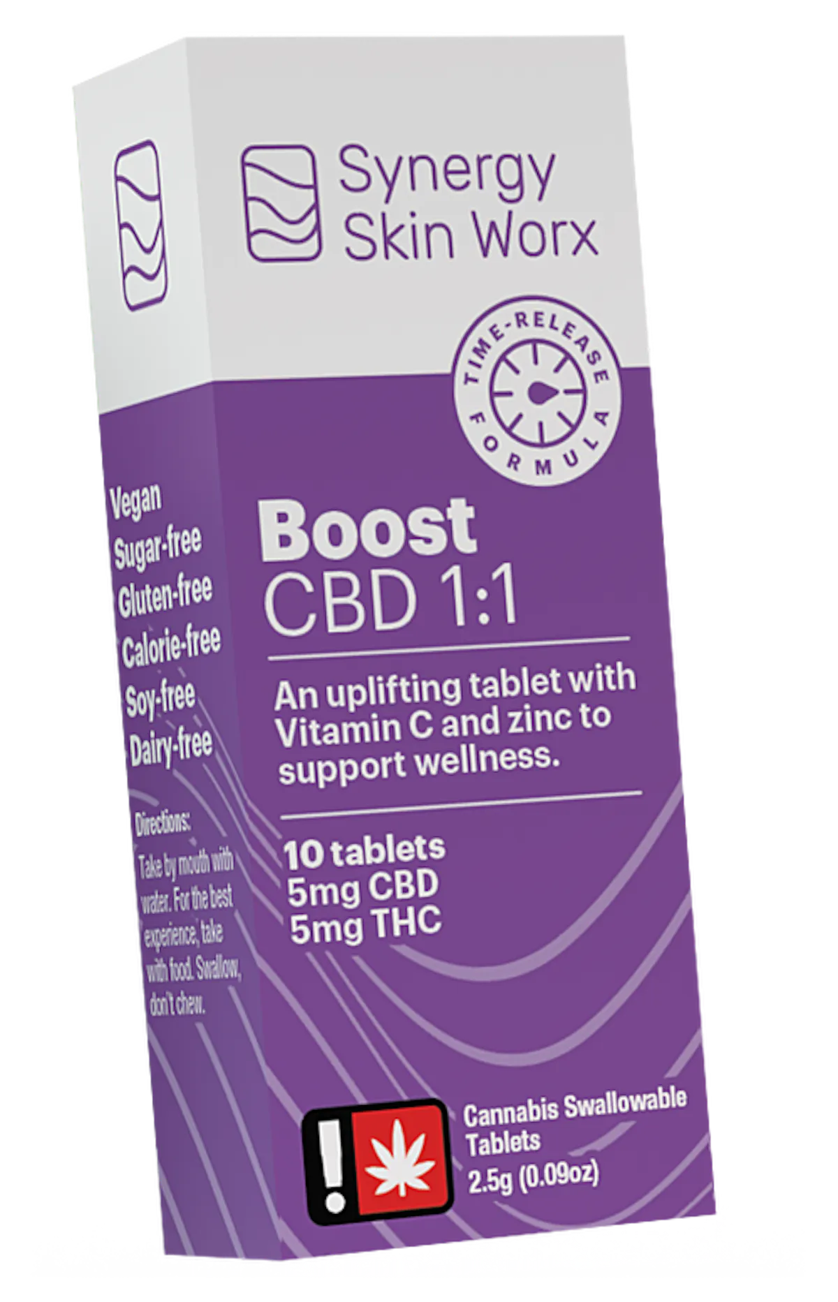 Synergy Skin Worx BOOST CBD 1:1 Tablets 2.5g Edibles | Synergy Skin Worx
