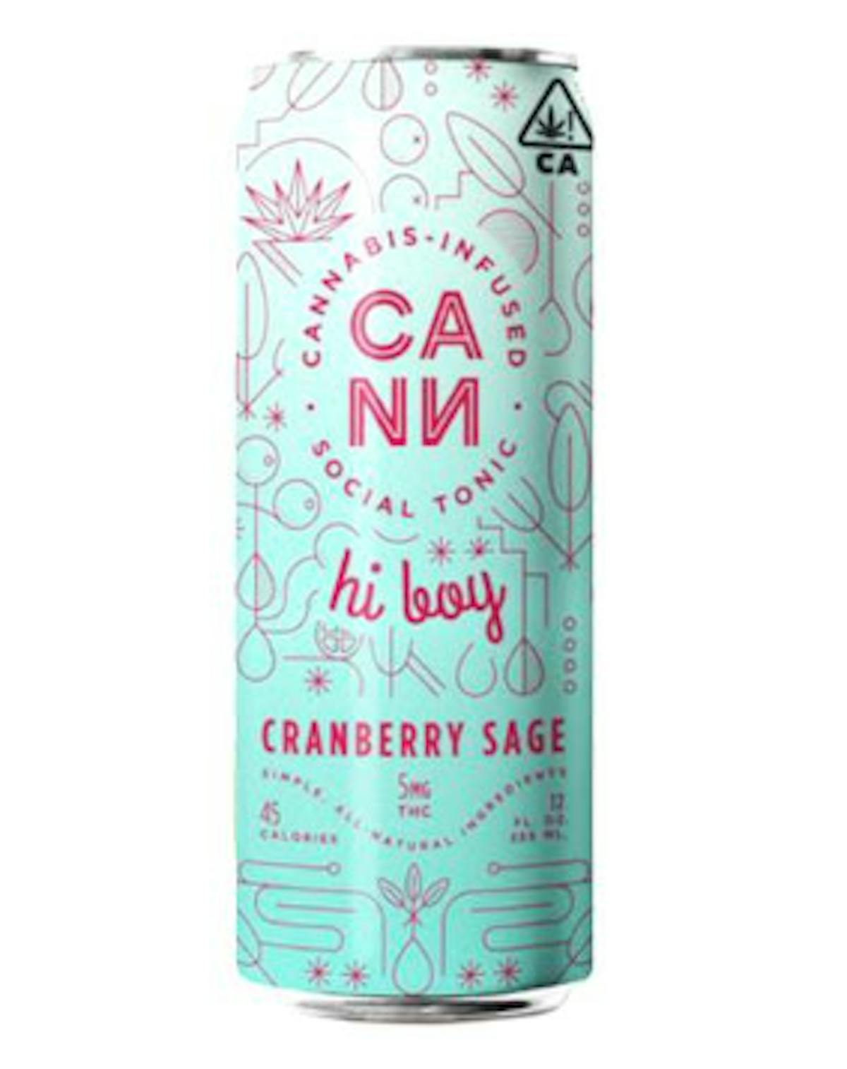 Cann HI Boys Cranberry Sage Seltzer 5mg 12oz - Stories Cannabis - Cann ...