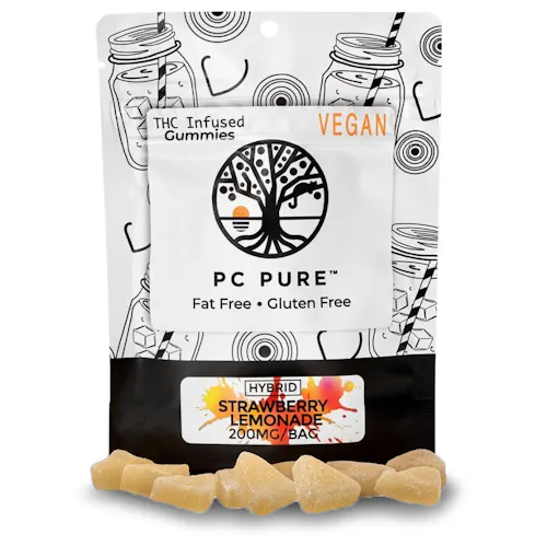 PC Pure Strawberry Lemonade Gummies 200mg Rec - Exclusive Cannabis Michigan