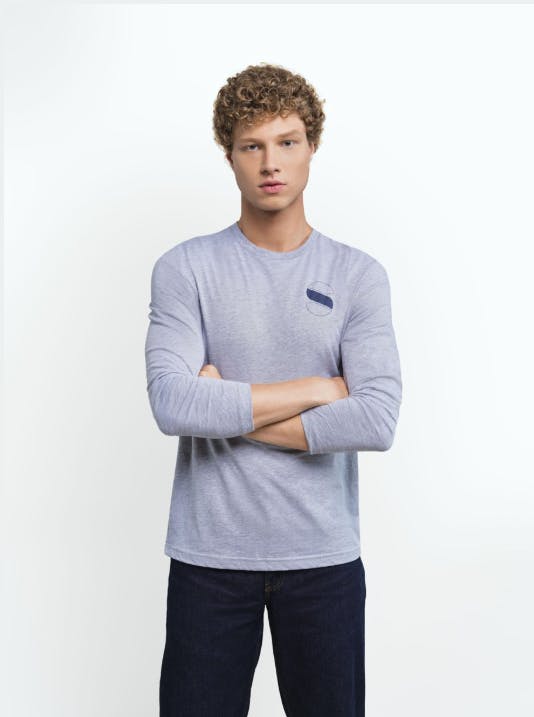 Elevated Crew Neck Long Sleeve T-Shirt | Curaleaf