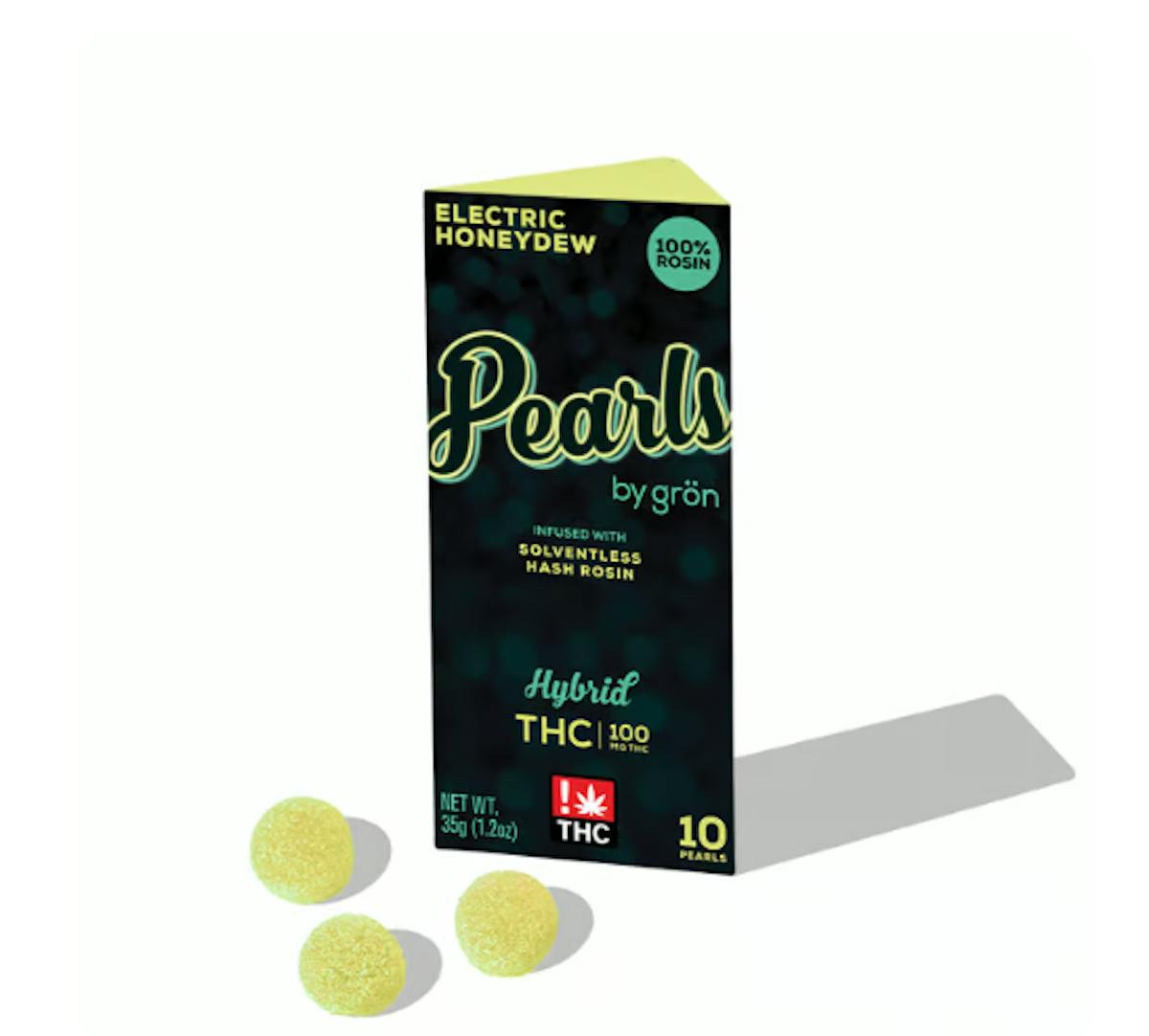 Gron Electric Honeydew Pearls 100mg .1g Edibles | Gron