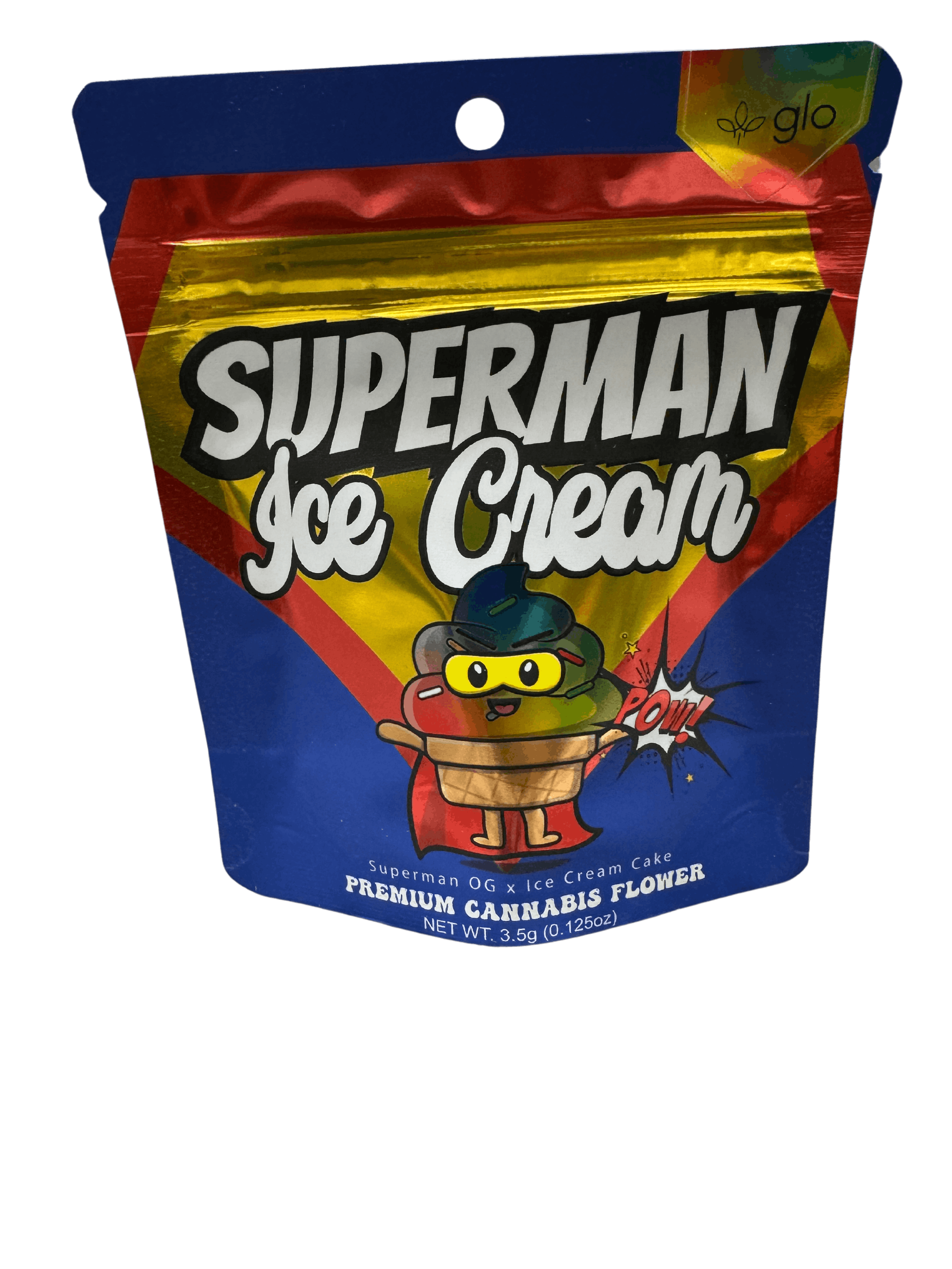 Pre-Packaged Flower | Superman Ice Cream | 3.5g | Glo - Uniq Cannabis