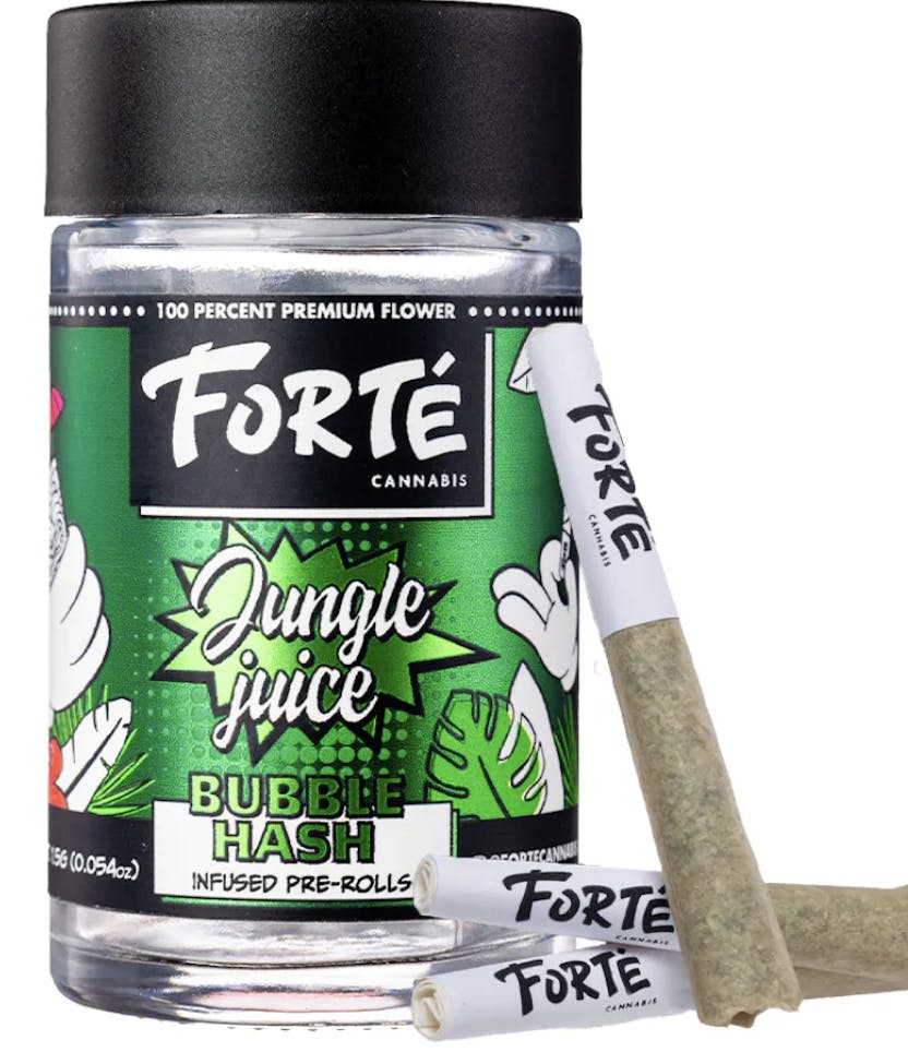 Forte | Jungle Juice - Bubble Hash Infused Pre-Roll 5 pack | Pre Rolls | The Ouid Shop