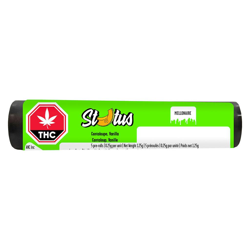 Status - Mellonaire Liquid Diamond Infused Kief Coated Pre-Roll - 5x0 ...
