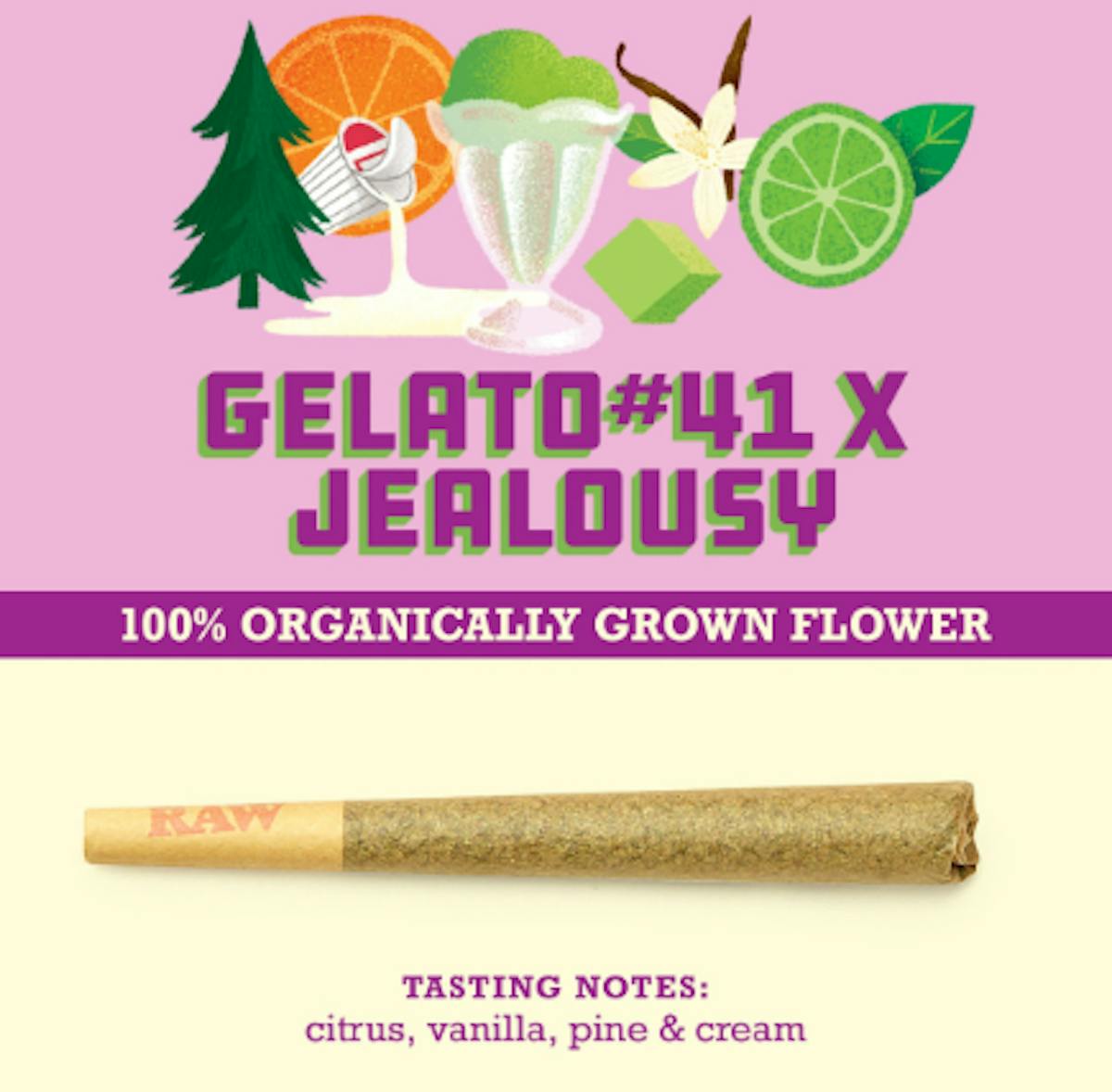 Paper Crane Gelato 41 x Jealousy Preroll - Stories Cannabis - Paper ...