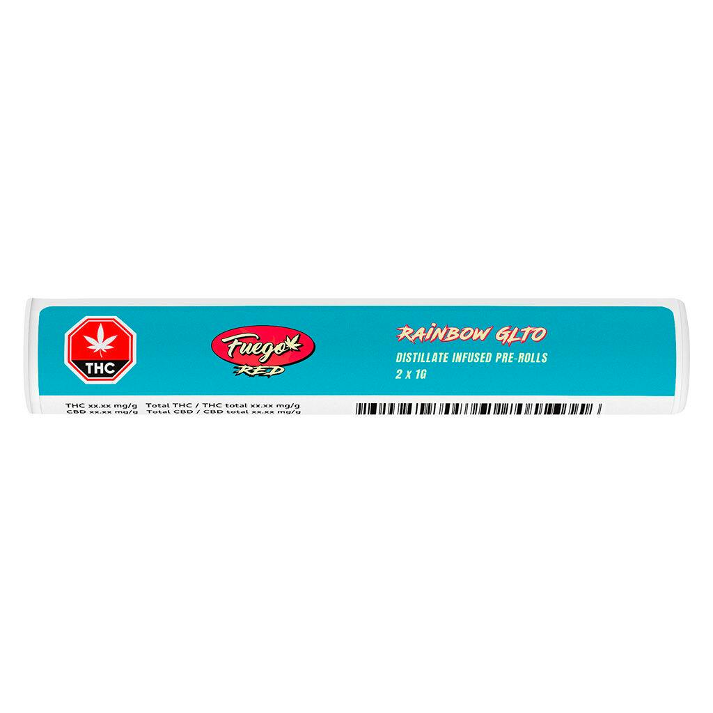 Fuego Red - Rainbow GLTO Liquid Diamond Infused PRJs - 2x1g | Sessions ...