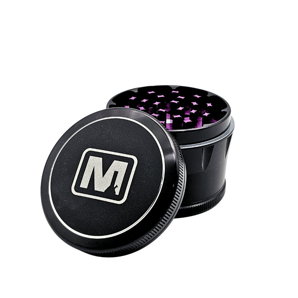 Marley - 4-Piece Solid Bolt - Grinder - Black | Sessions Cannabis