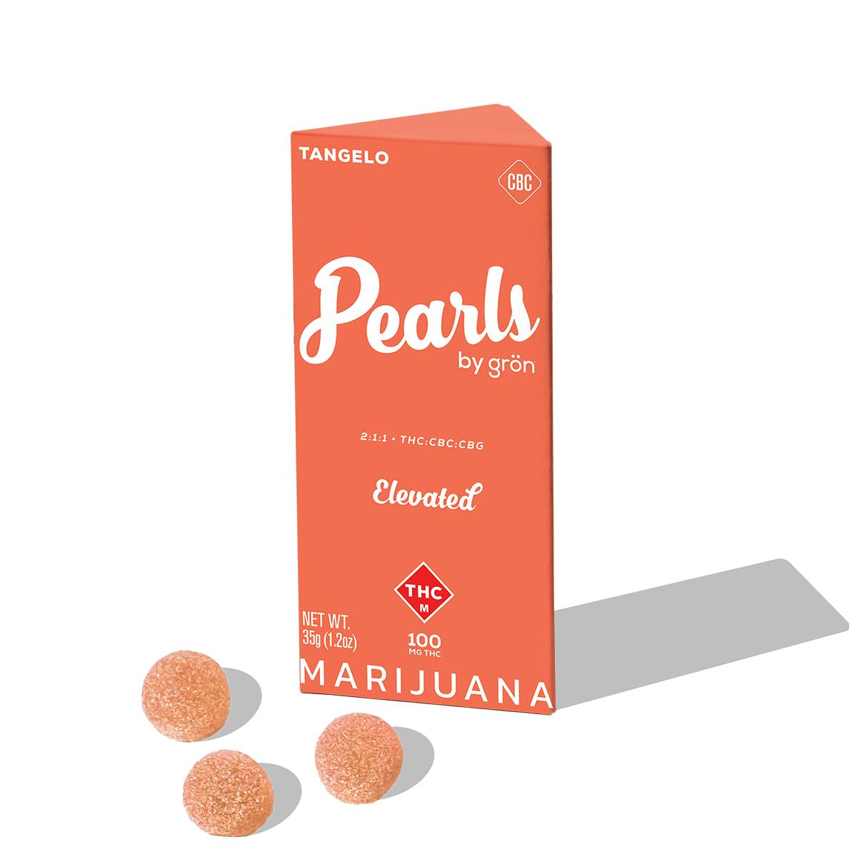 2:1:1 Tangelo Pearls – THC/CBC/CBG – Elevated 10pk Edibles | Gron