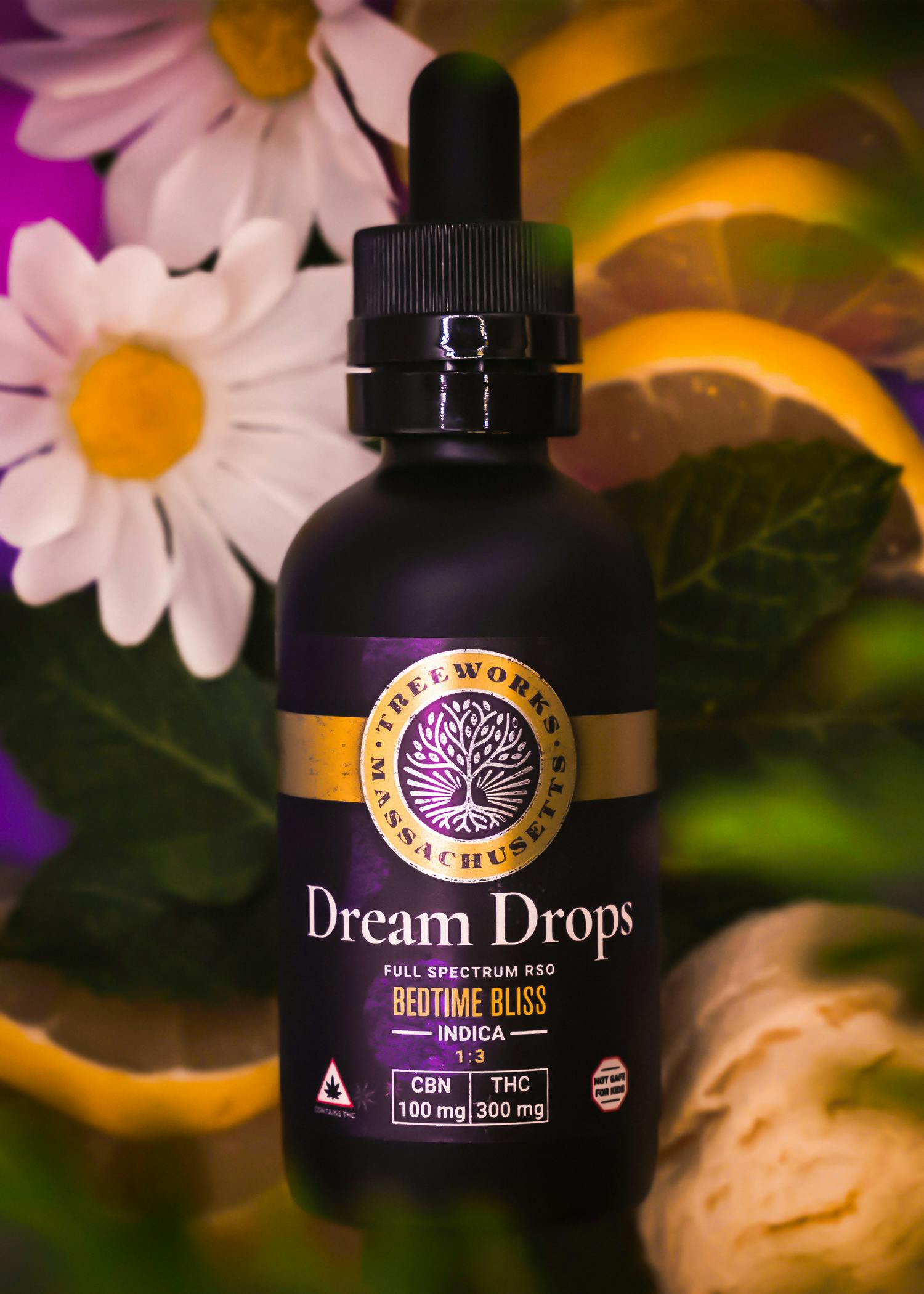 Dream Drops 1:1 (THC:CBN) | Tincture | 300mg • Green Meadows