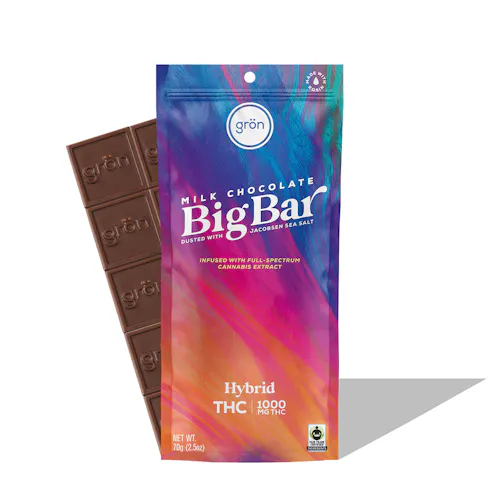 Gron | Milk Chocolate BIG Bar | 1000mg | The Heights Cannabis