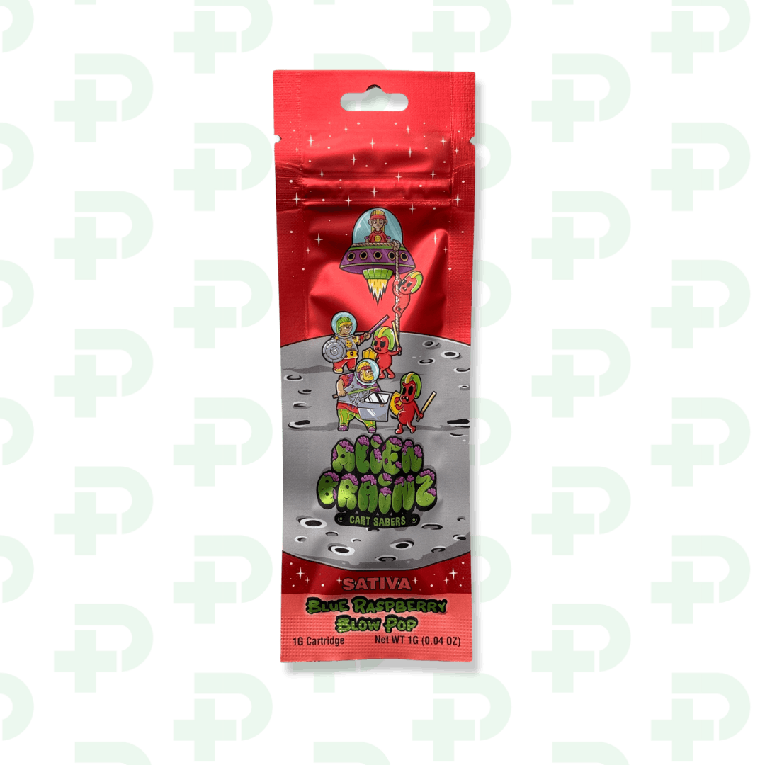 Alien Brainz Cart - Blue Raspberry Blow Pop