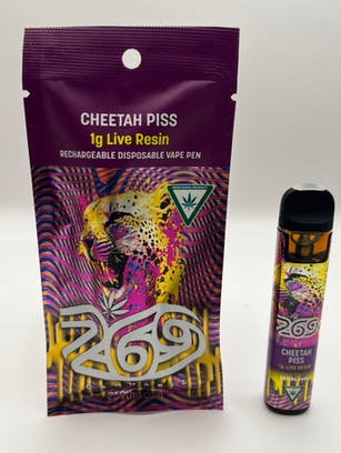 Cheetah Piss | Live Resin Disposable | 269 Cannabis | Vaporizers ...