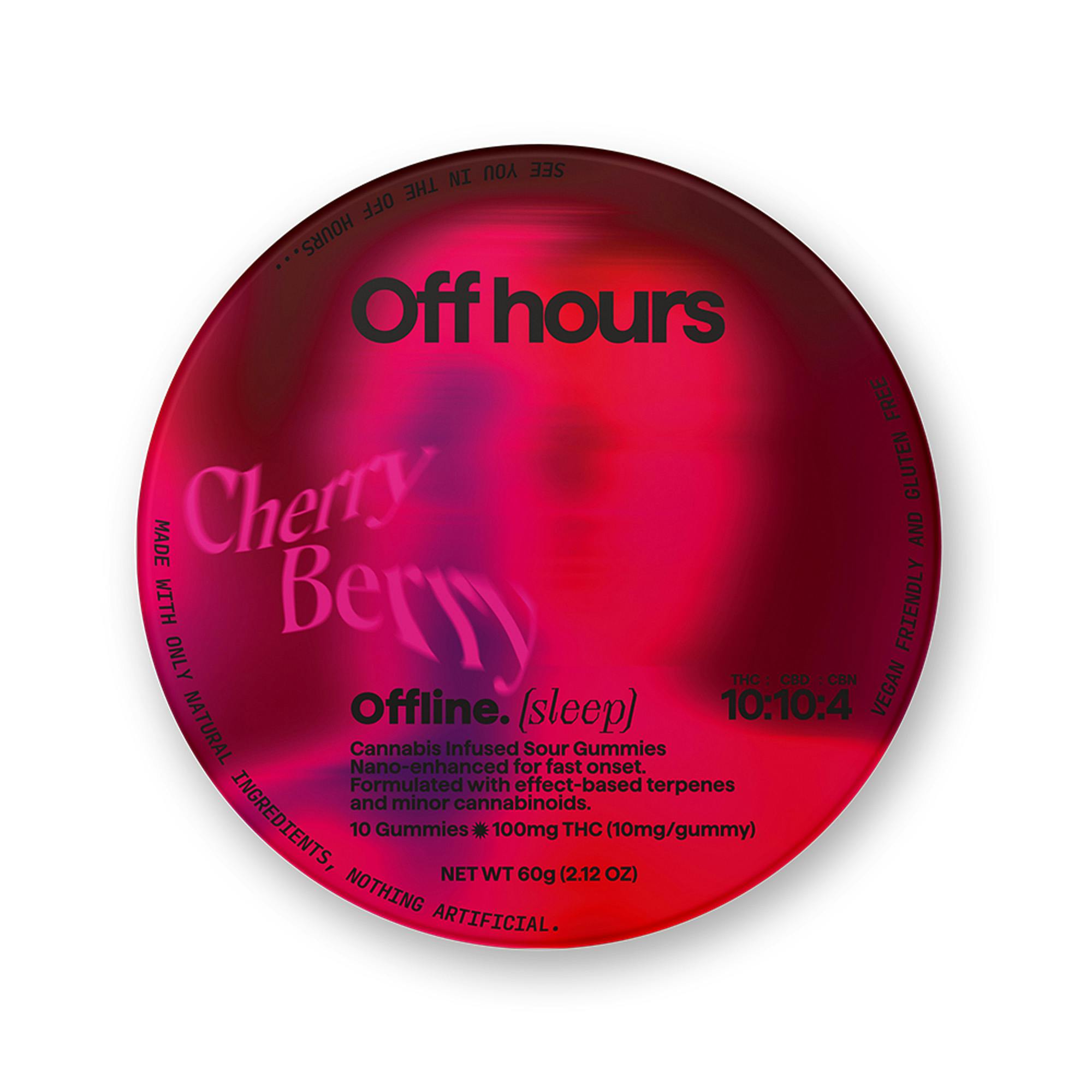 Off Hours Off Hours | Cherry Berry Offline | Edibles | 100mg - Urban ...