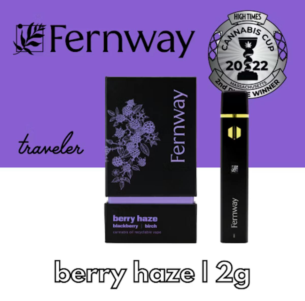 Fernway l Berry Haze Traveler Vape Pen (Disposable) l 2g - Eastern ...