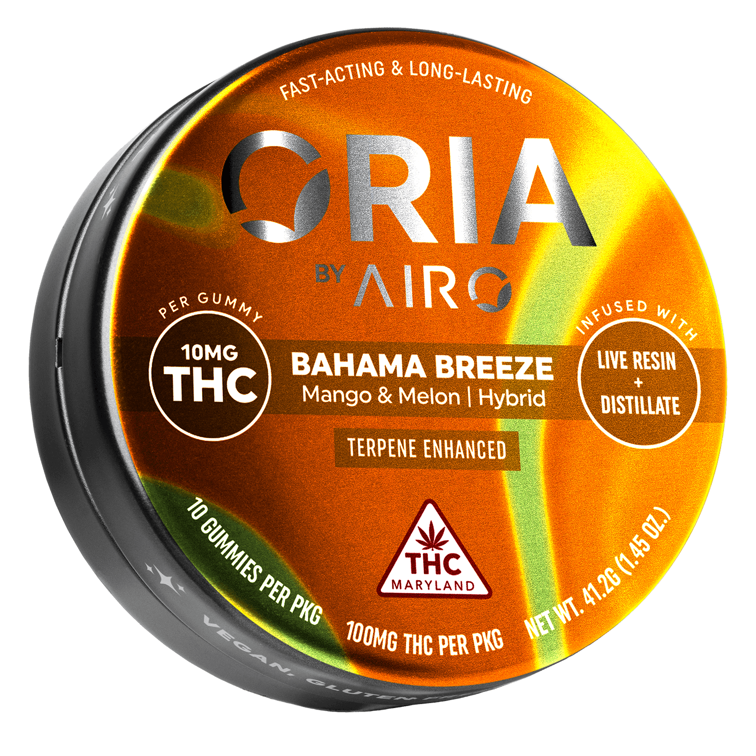 Shop Oria Bahama Breeze Gummies 10mg 10pk | 100mg in Hagerstown | DISTRICT