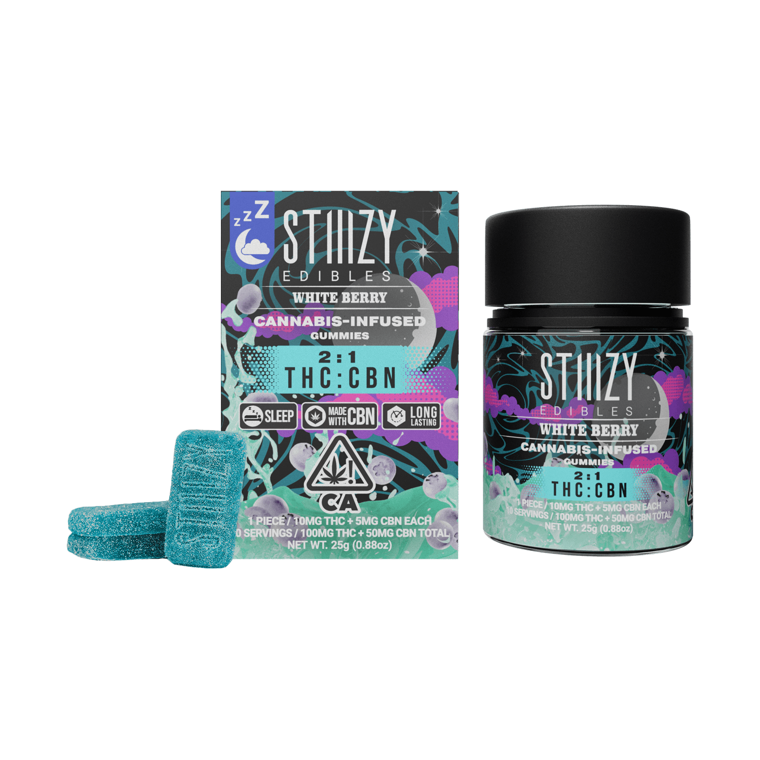 Shop Stiiizy White Berry - 2:1 THC/CBN - 100mg - 10ct in Las Vegas ...
