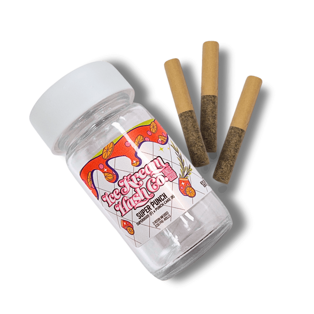 Ice Kream Hash Co. | Super Punch Single Scoop Rosin Infused Pre-Roll 3pk | 1.5g | Pre Rolls ...