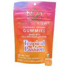 Gold Crown - Tropical Passion 200mg Nerds Gummies
