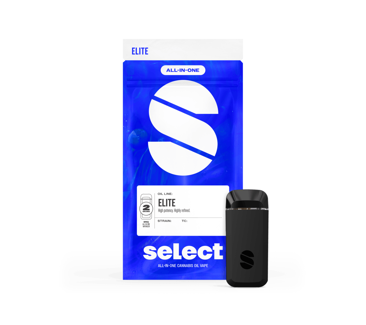 Select Elite Briq AIO - Indica : Tahoe OG - ZenZest - Select Elite Briq ...